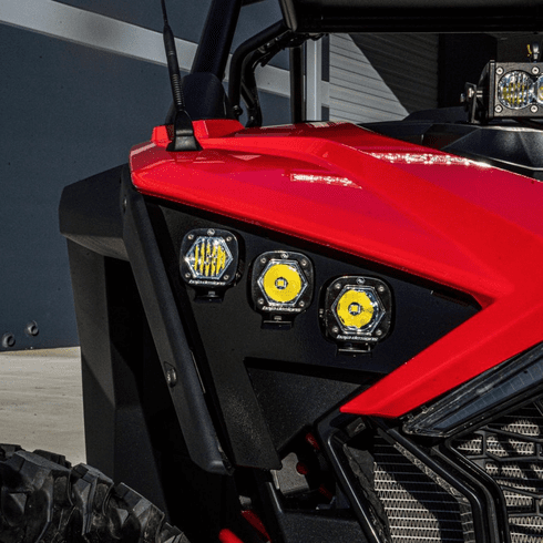 Baja Designs S1 Triple LED Headlight Kit for Polaris RZR Pro R | Pro R 4