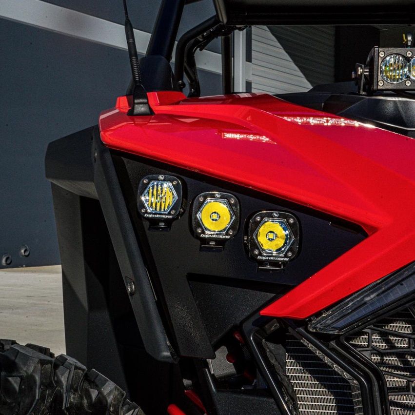 Baja Designs S1 Triple LED Headlight Kit for Polaris RZR Pro R | Pro R 4