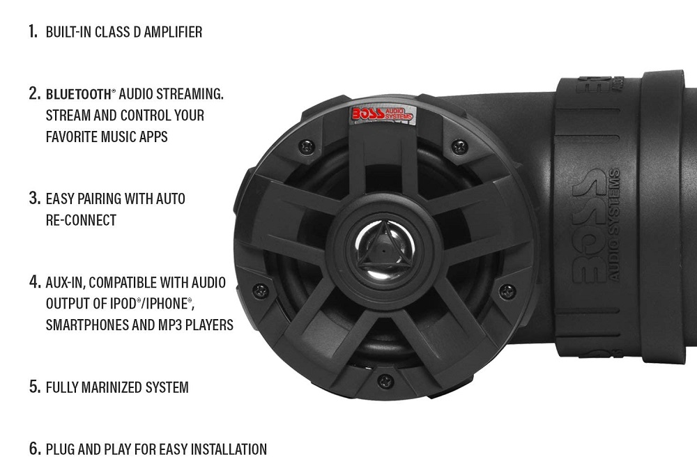 Boss Audio Systems 4" Bluetooth ATV Sound System
