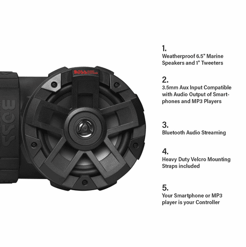 Boss Audio Systems 6 5 Bluetooth Rechargeable ATV Sound