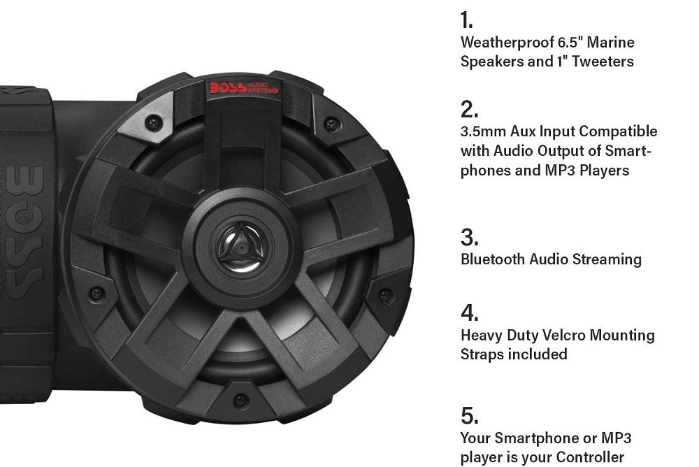 Boss Audio Systems 6.5" Bluetooth Rechargeable ATV Sound System