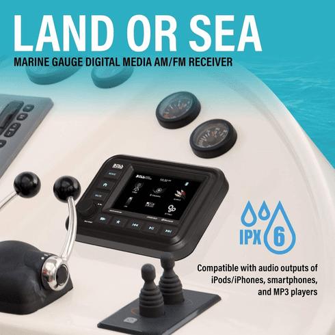 Boss Audio Systems Mech-Less Multimedia Touch Screen Gauge Radio Audio ...