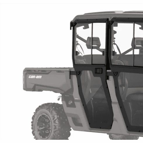 Can Am Defender Max Clear Rear Doors