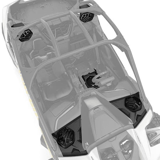 Genuine Can-am 2024 Maverick R MAX JL Audio System Level 3