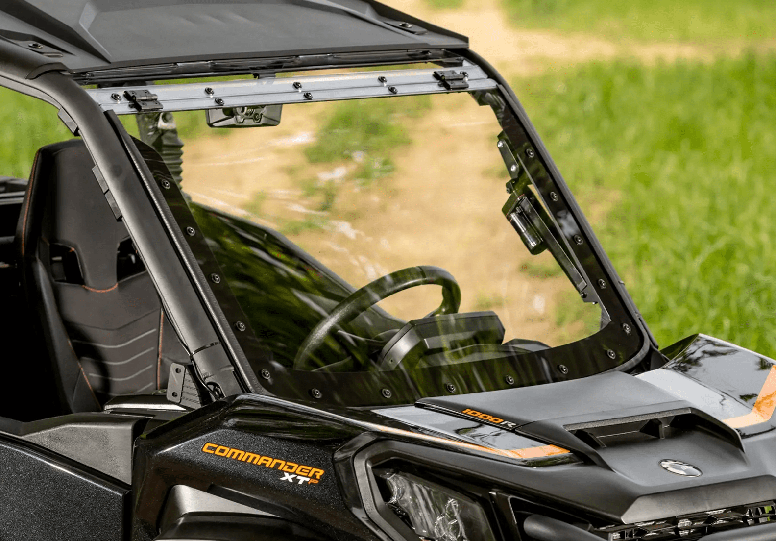 Superatv Can-am Maverick Sport Maxdrive Power Flip Windshield