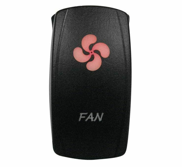 DragonFire Racing Laser-Etched Dual LED Fan Switch (Red)