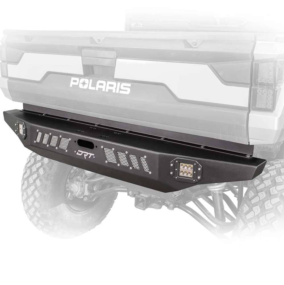 DRT Motorsports Rear Winch Bumper with LEDs for Polaris Ranger XP 1000
