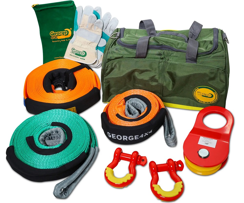 8 Piece Winch Recovery Extraction Kit