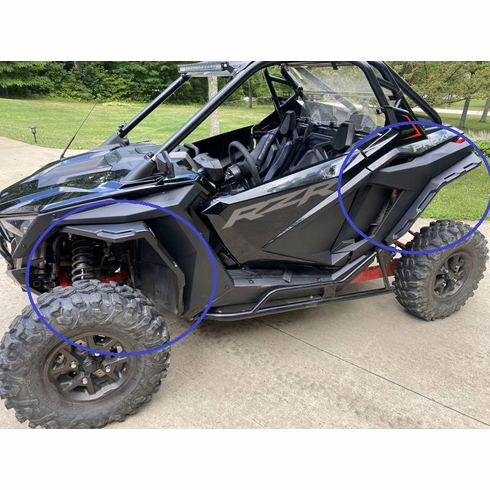 EMP Fender Flare Set for Polaris RZR Pro XP | Turbo R