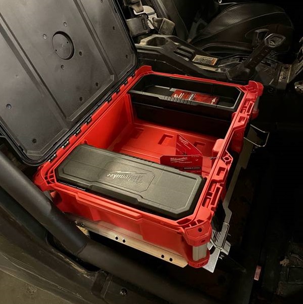 EMP Passenger Seat Milwaukee "PACKOUT" Rack for Can-Am Maverick X3 | X3 MAX