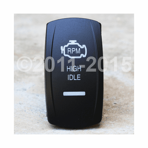 Engine High Idle - Dual Led Lighted Rocker Switch