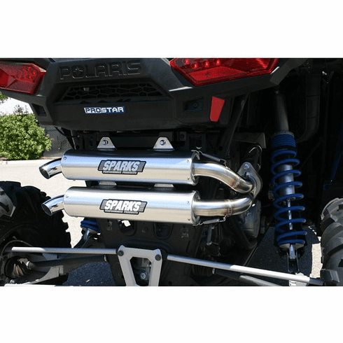 Factory UTV Sparks Racing Slip-On Exhaust - Polaris RZR 1000 XP | XP4 | X-6