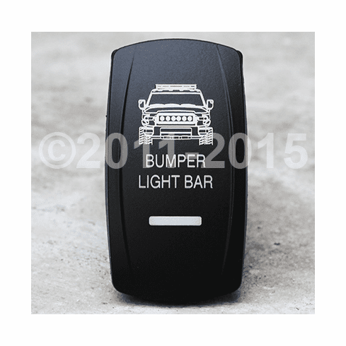 Fj Cruiser Bumper Light Bar - Dual Led Lighted Rocker Switch