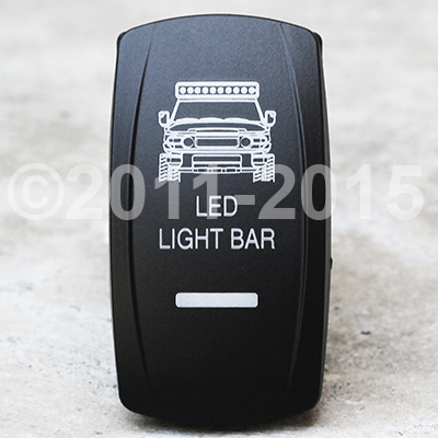 Fj Cruiser Led Light Bar - Dual Led Lighted Rocker Switch