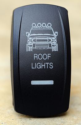 FJ Roof Lights - Dual Led Lighted Rocker Switch