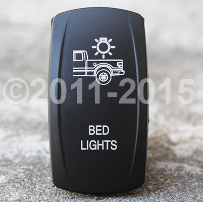 Ford F-150 Bed Lights - Dual Led Lighted Rocker Switch