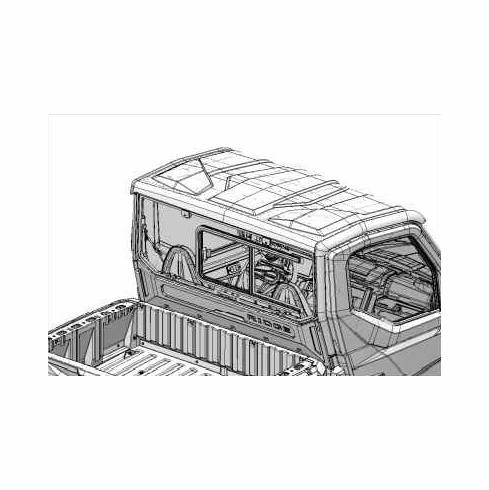 Genuine Kawasaki | Kawasaki Ridge Glass Rear Windshield with Slider