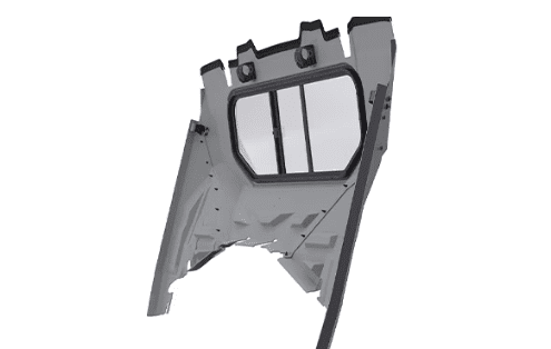 Honda Pioneer 1000 Hard Rear Panel Gray | Black