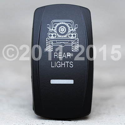 Jeep Tj Rear Lights - Dual Led Lighted Rocker Switch