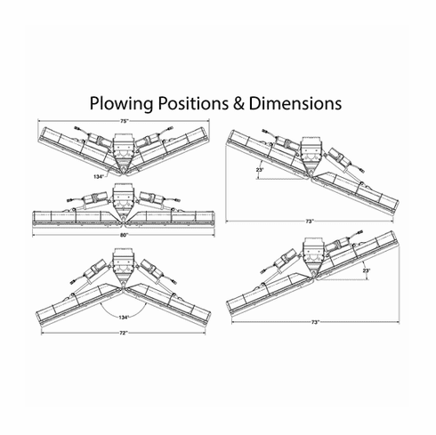 KFI John Deere Gator UTV s Pro V Plow System w Manual Angle