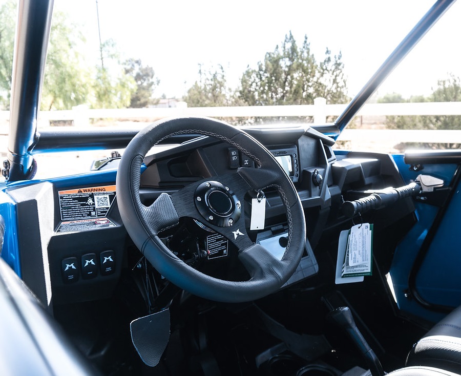 Madigan Motorsports Leather Steering Wheel for Polaris RZR 200