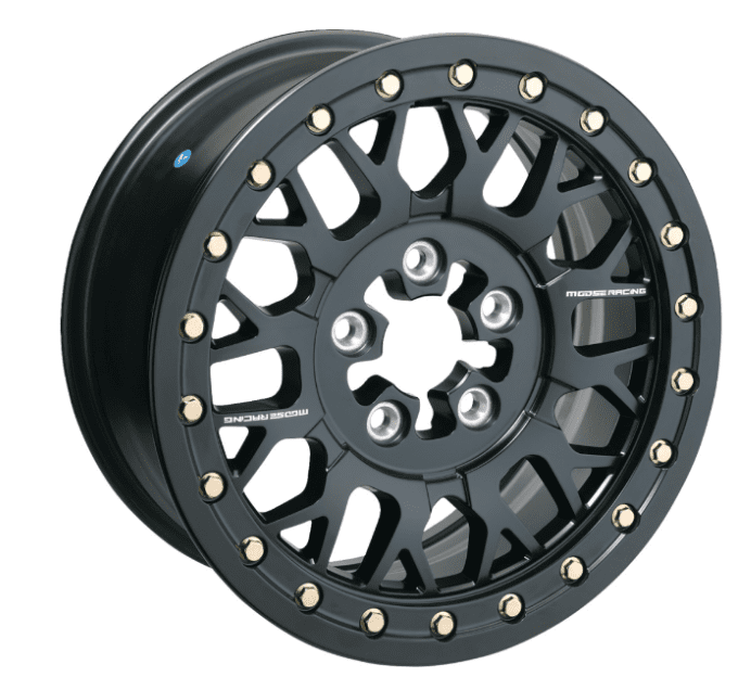 Moose 346X Can Am Maverick R Beadlock Wheel - Satin Black