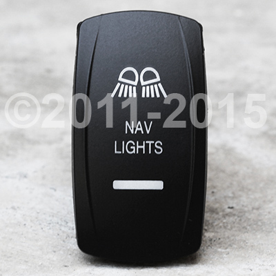 Nav Lights - Dual Led Lighted Rocker Switch