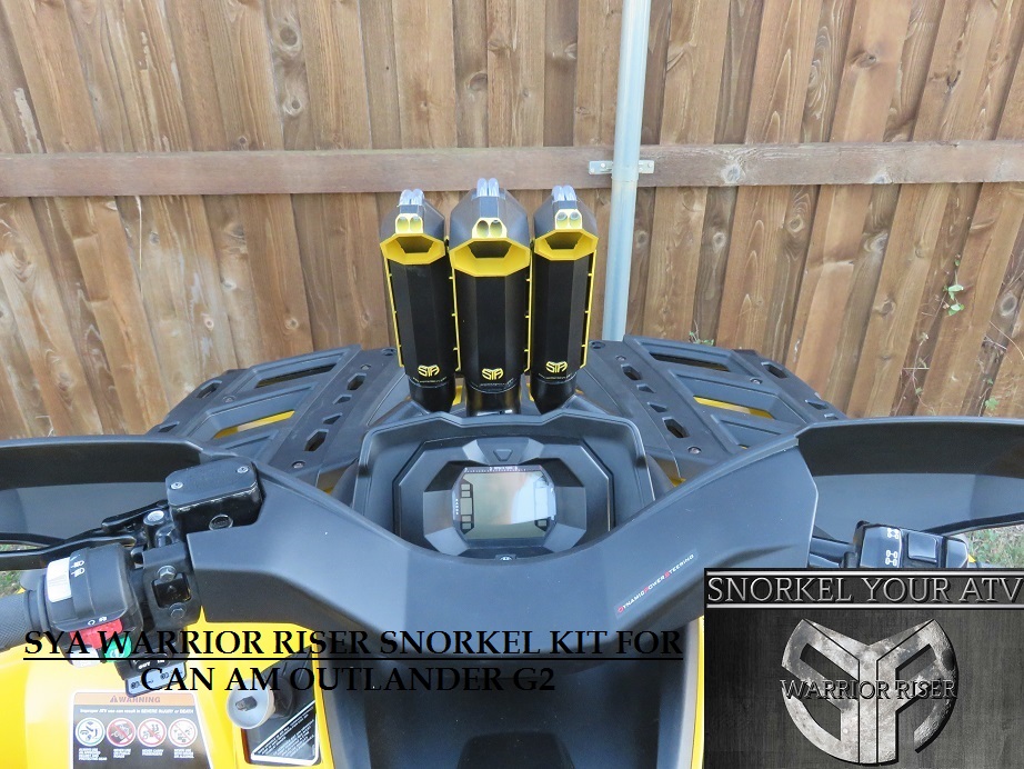 SYA 2012-2017 G2 Can Am Outlander Warrior Riser Snorkel Kit | Side By ...