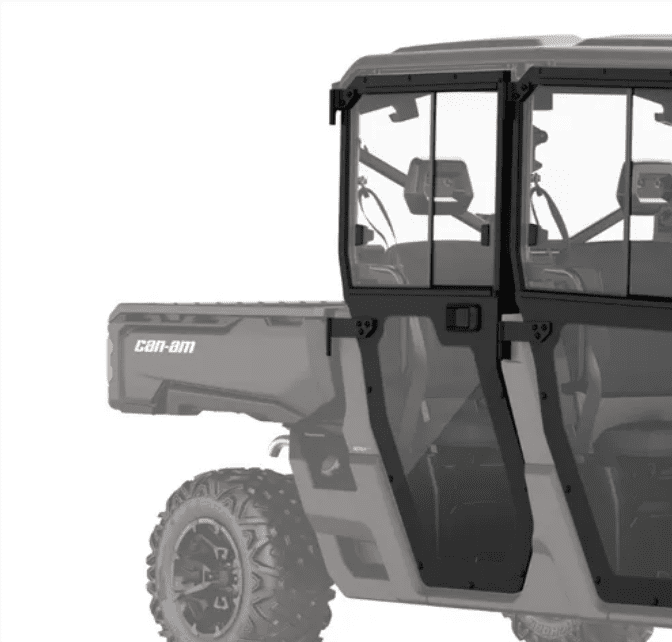 Can Am Defender Max Clear Rear Doors