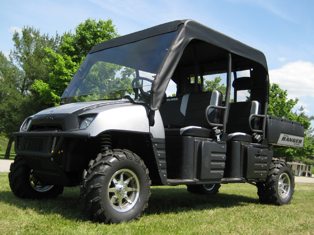 Polaris Ranger Crew 2008-2009 Mini Cab with Folding Lexan Windshield