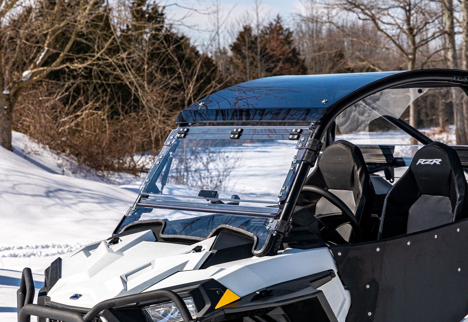 Super ATV Scratch Resistant Flip Up Windshield for 2021+ Polaris RZR ...