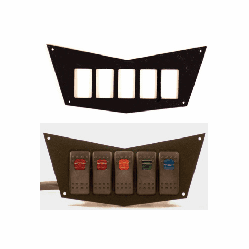 Polaris RZR Dash Plate Switch Panel