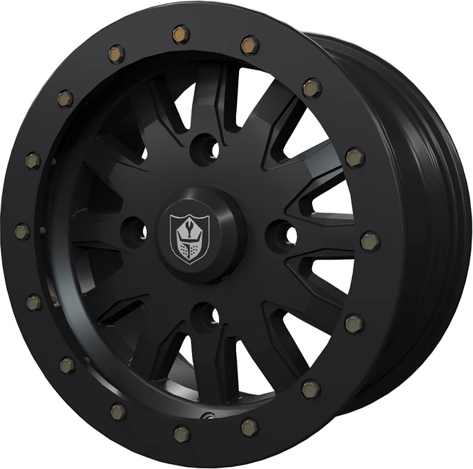Pro Armor Halo UTV Wheel 15" x 7" - Matte Black | Silver