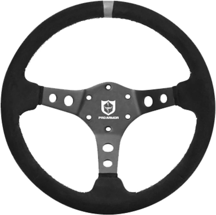 Pro Armor Top Marker Suede Steering Wheel