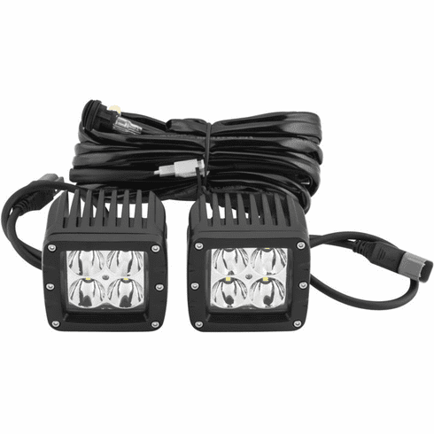 QuadBoss LED Pod Lights - Pair w/Wiring Harness and Switch