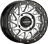 Raceline Squad UTV Beadlock Wheel - Hyper Silver | Black