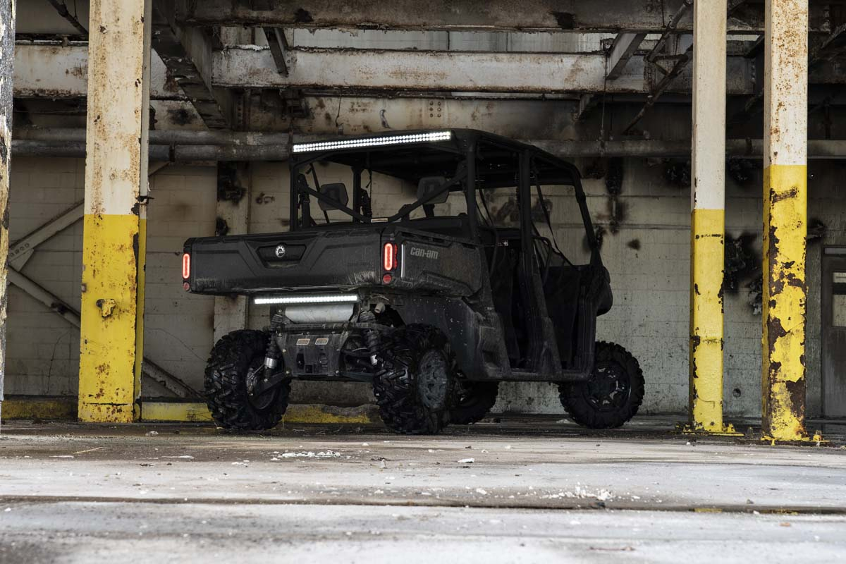 Rough Country Cab Mounted 50" Black Dual Row LED Light Bar for Can-Am ...