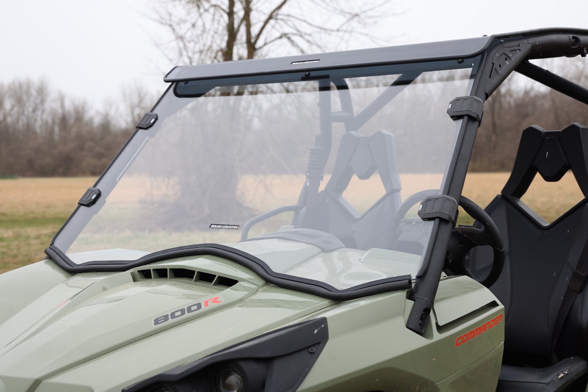 Rough Country Scratch Resistant Poly Full Windshield for Can-Am Commander