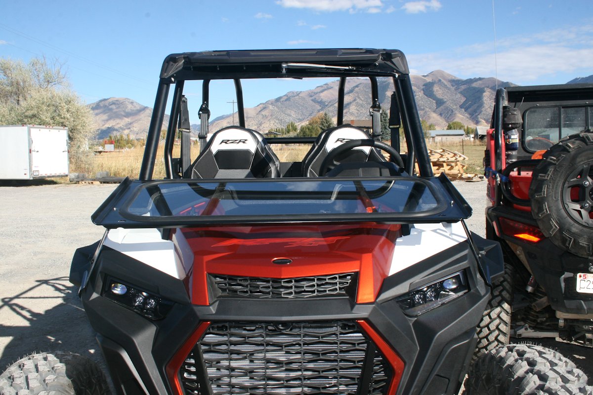 Ryfab Polaris RZR 900 | RZR 1000 Folding Vented Glass Windshields