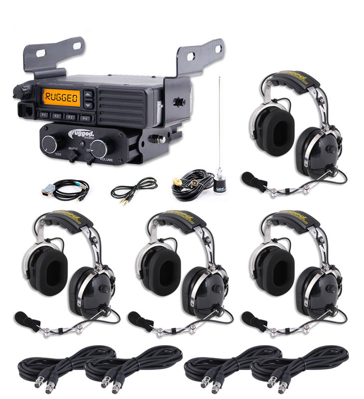 RZR 660 4-Place Intercom with Vertex Radio and H22 Headsets