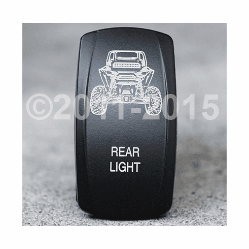 Rzr Rear Light - Dual Led Lighted Rocker Switch