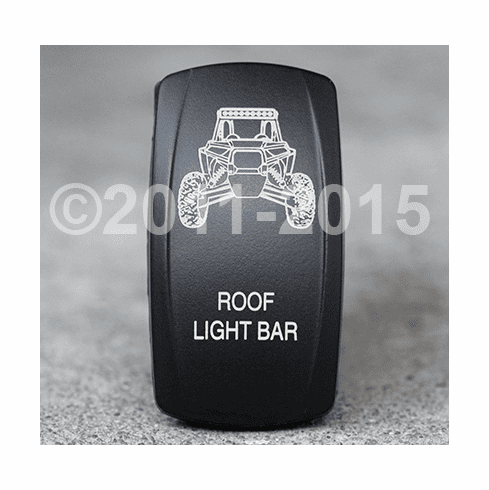 Rzr Roof Light Bar - Dual Led Lighted Rocker Switch