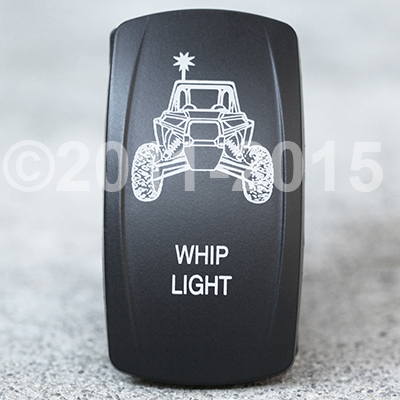 Rzr Whip Light - Dual Led Lighted Rocker Switch