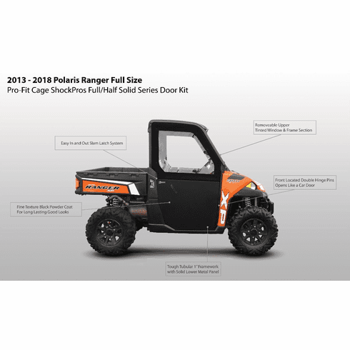 ShockPros | Polaris Ranger 900 Full Size Door Kit