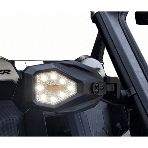Custom Dynamics | Hexagon LED Side View Mirrors - Black