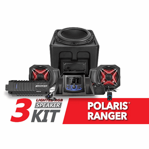 SSV | Polaris Ranger XP1000 Lighted 3-Speaker Audio System w/ JVC