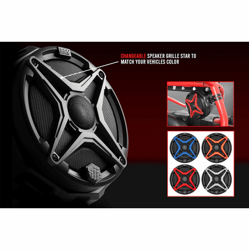 SSV Works 2-Speaker Overhead Weather proof Audio-System w/Dome Light ...