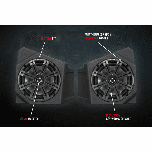 SSV Works 3-Speaker Kicker Audio-Kit for 20-23 Kawasaki KRX