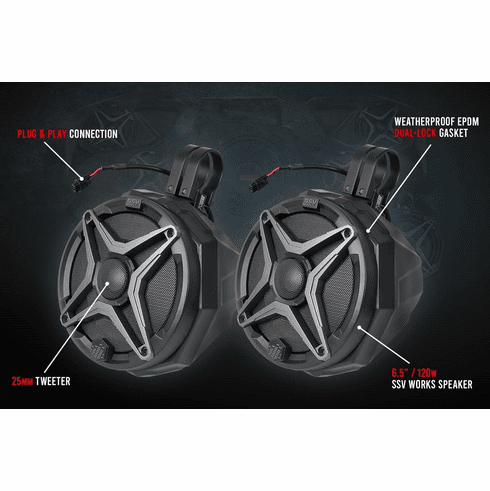 SSV Works 5-Speaker Audio System for Ride Command 18-23