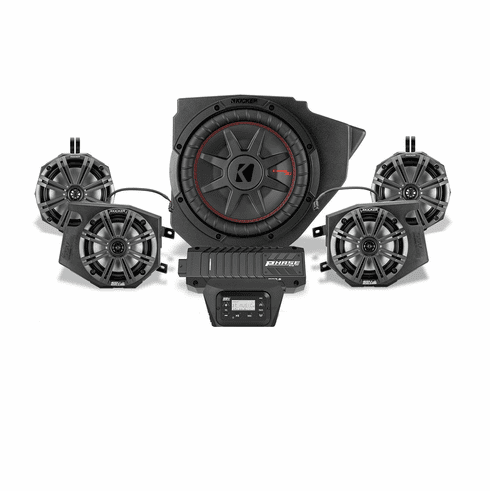 SSV Works Complete Kicker 5-Speaker Plug-&-Play Kit for 14-23 Polaris RZR